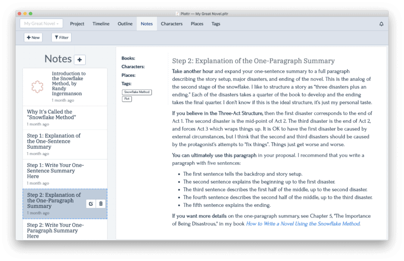 Plottr Software and the Snowflake Method | Advanced Fiction Writing