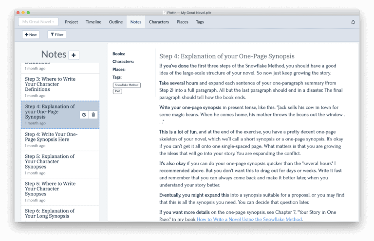 Plottr Software and the Snowflake Method | Advanced Fiction Writing